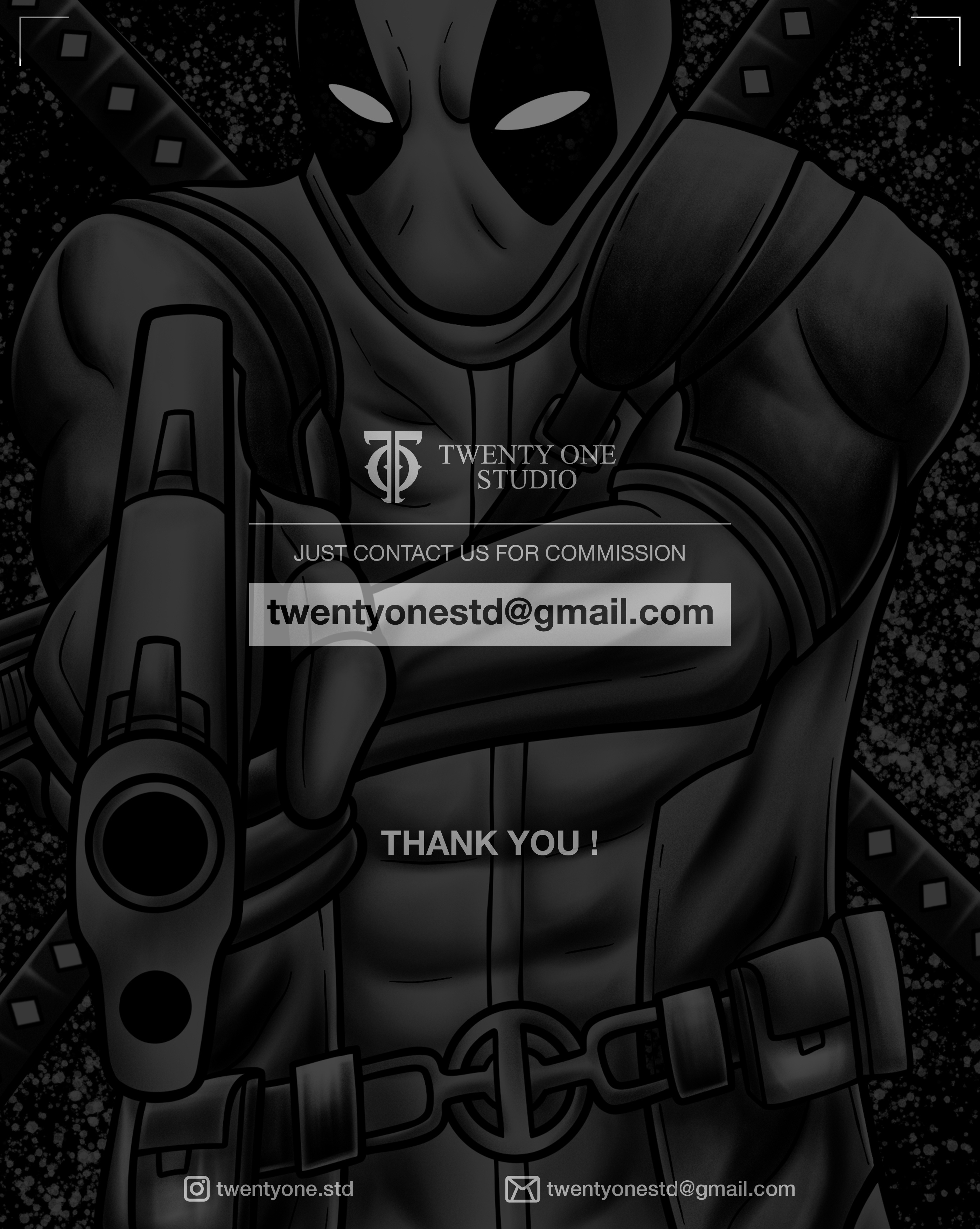 Deadpool (Commission artwork) by Twenty One Studio on Dribbble