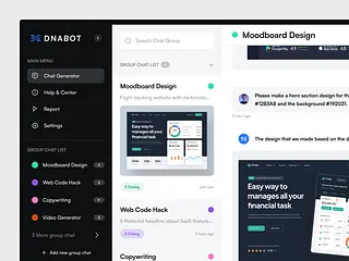 Chat Dashboard designs, themes, templates and downloadable graphic ...