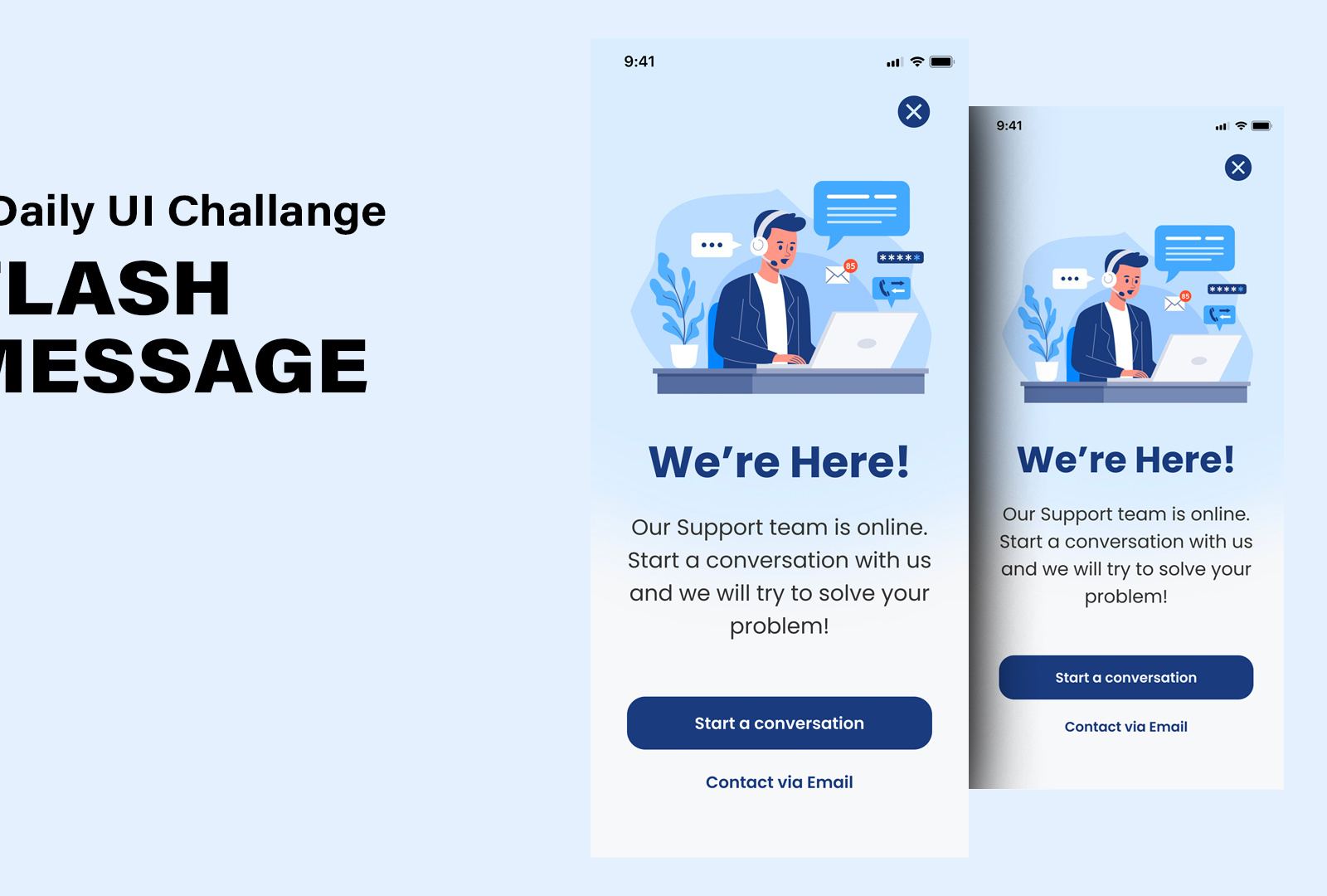 Daily UI 011/100 - Flash Message by Vyankatesh Londhe on Dribbble