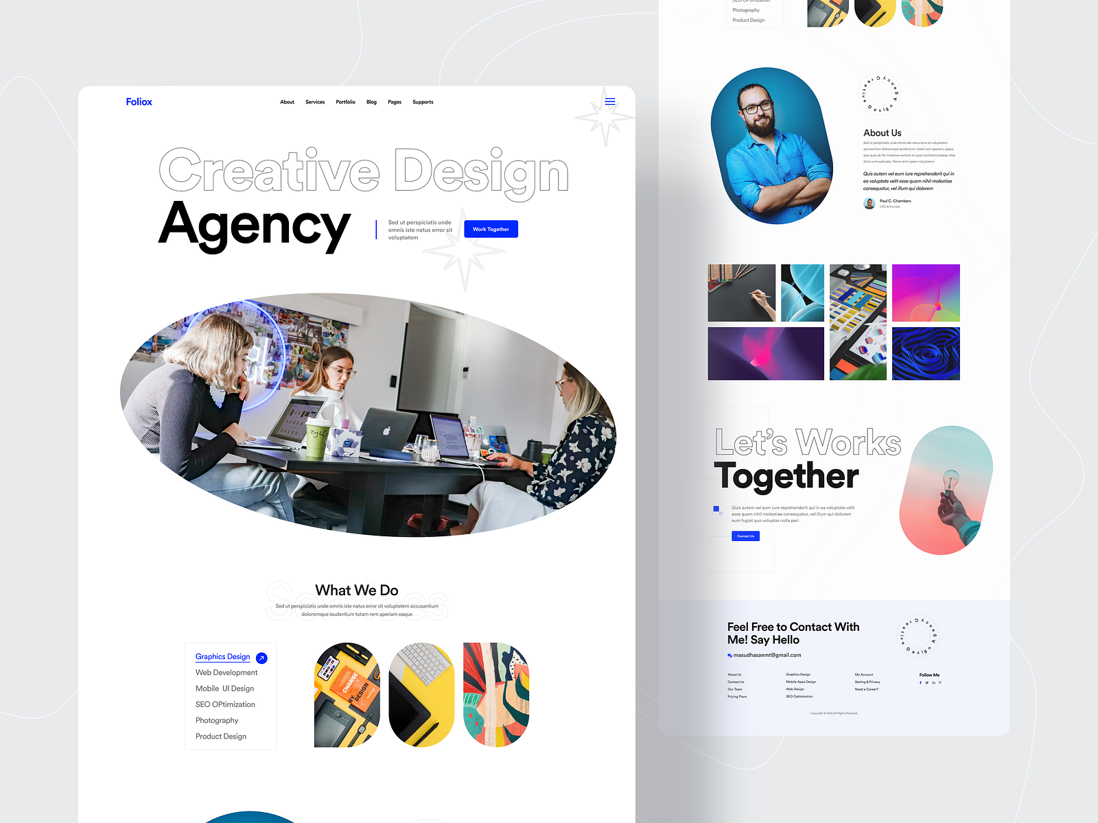 Creative Design Agency Website V:2 by Md Shahed Hossain on Dribbble