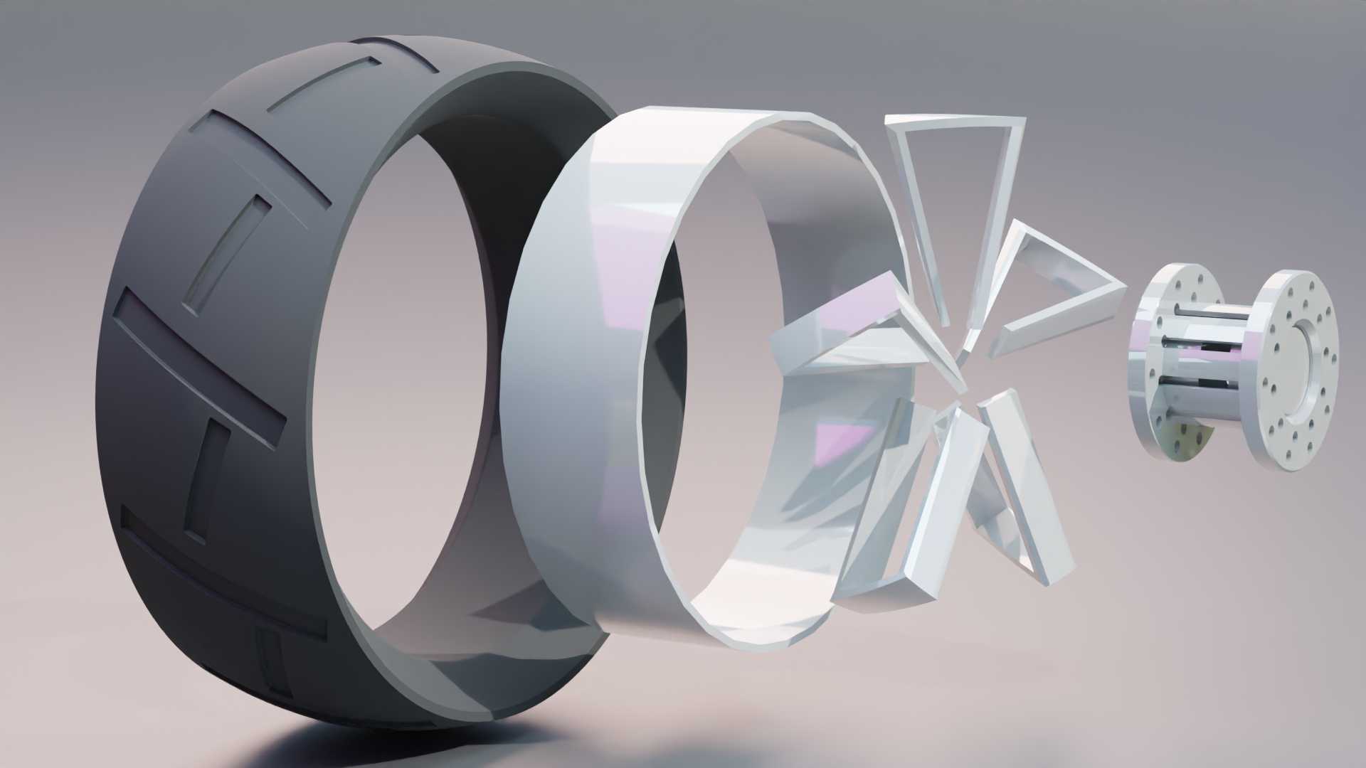 Decegani SCI-FI wheel / tire modeled in blender by Mohammad amin ...