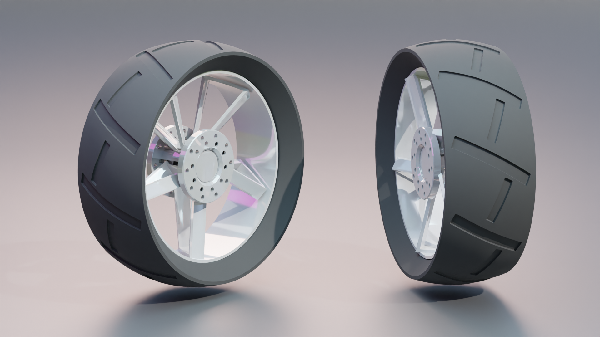 Decegani SCI-FI wheel / tire modeled in blender by Mohammad amin ...