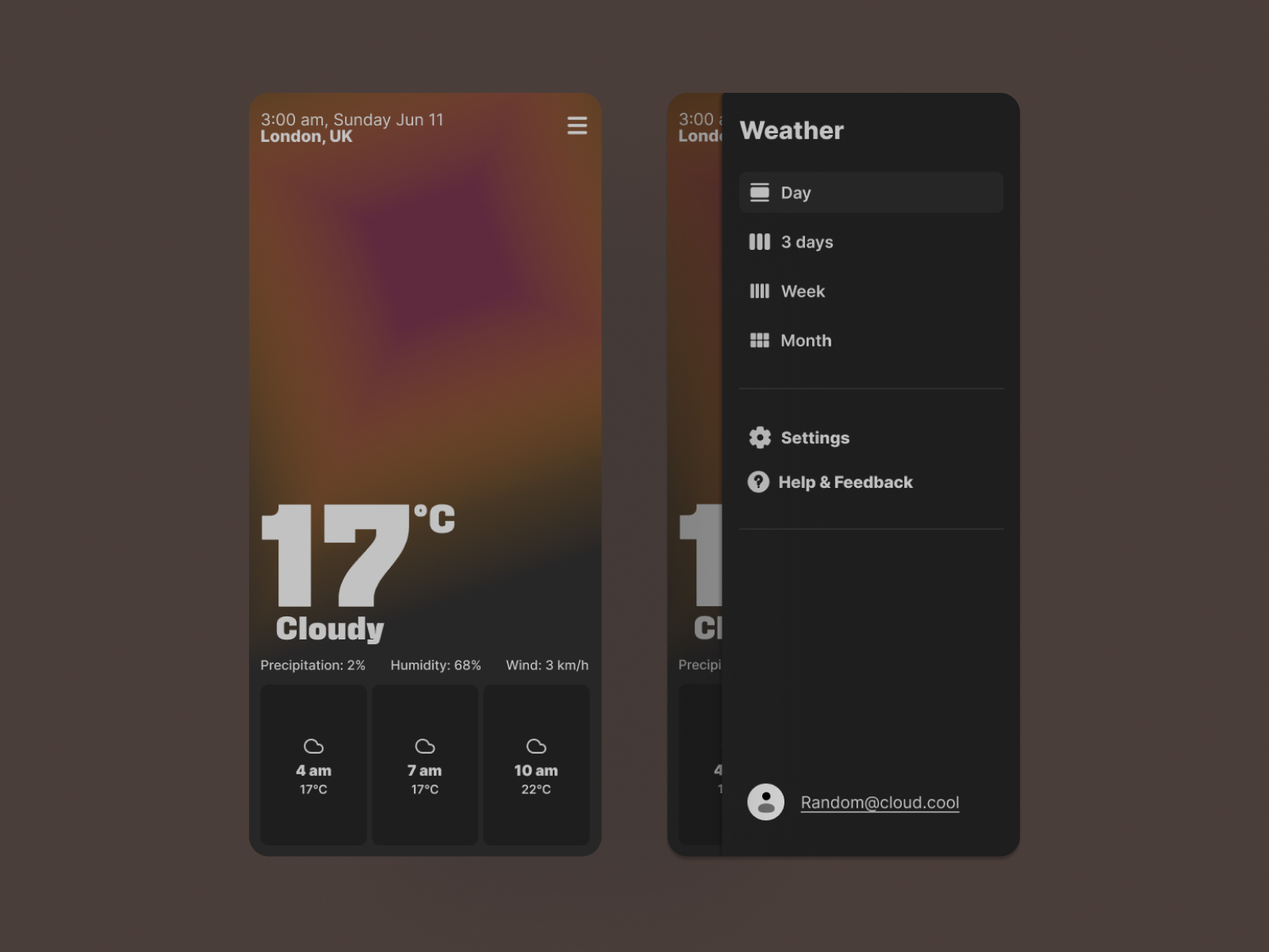Weather Ui Design - Ui037 by Kishin Madhwani on Dribbble