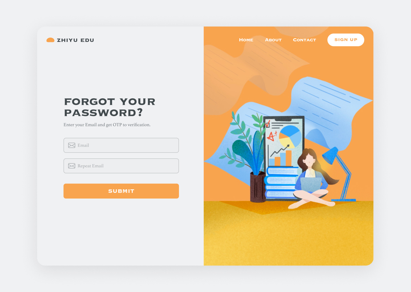 Hero Illustration Onboarding Password Reset By Yuting L On Dribbble