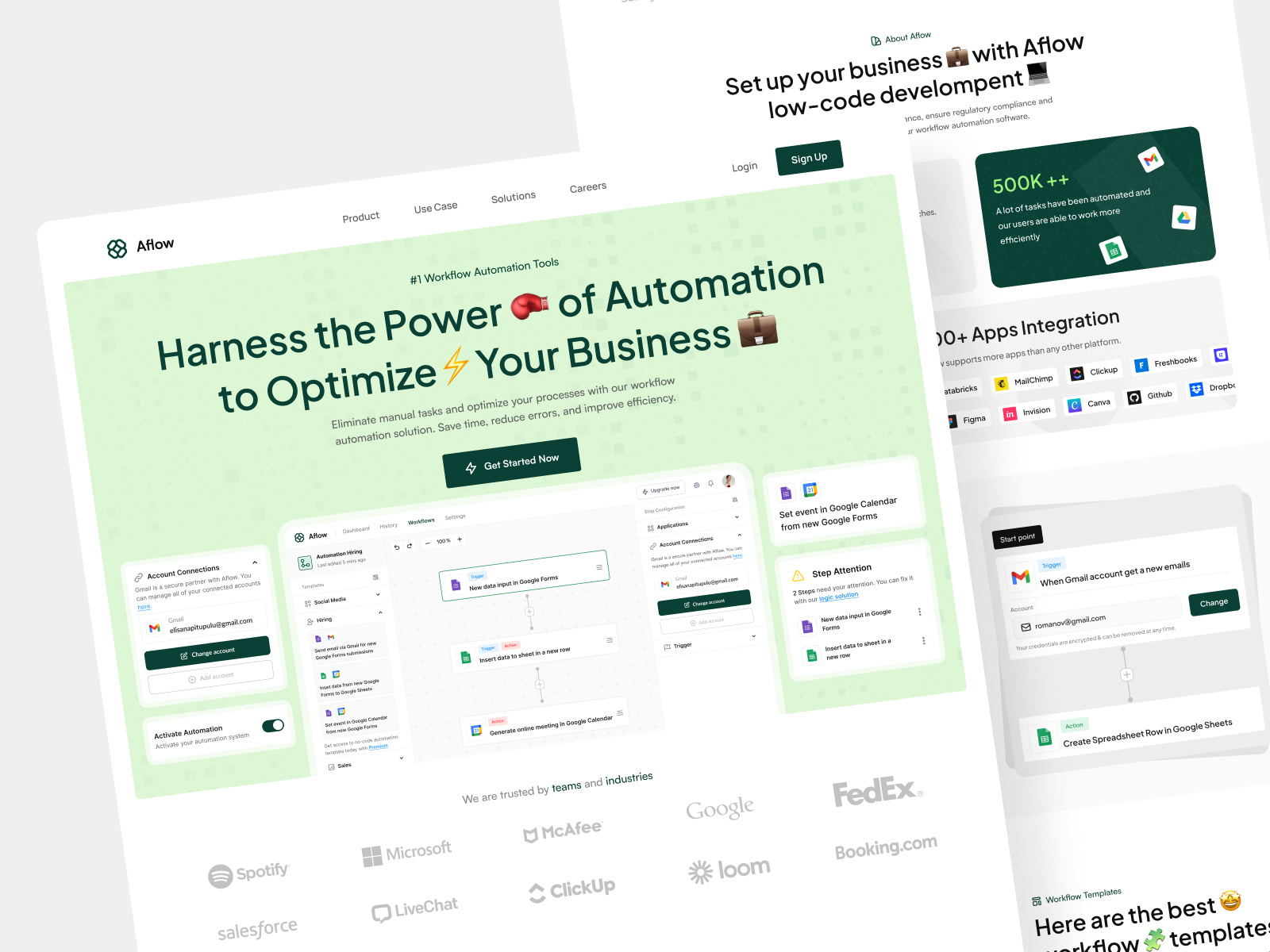 Aflow Workflow Automation Builder Landing Page By Repan 🍋 For Sans Brothers On Dribbble 