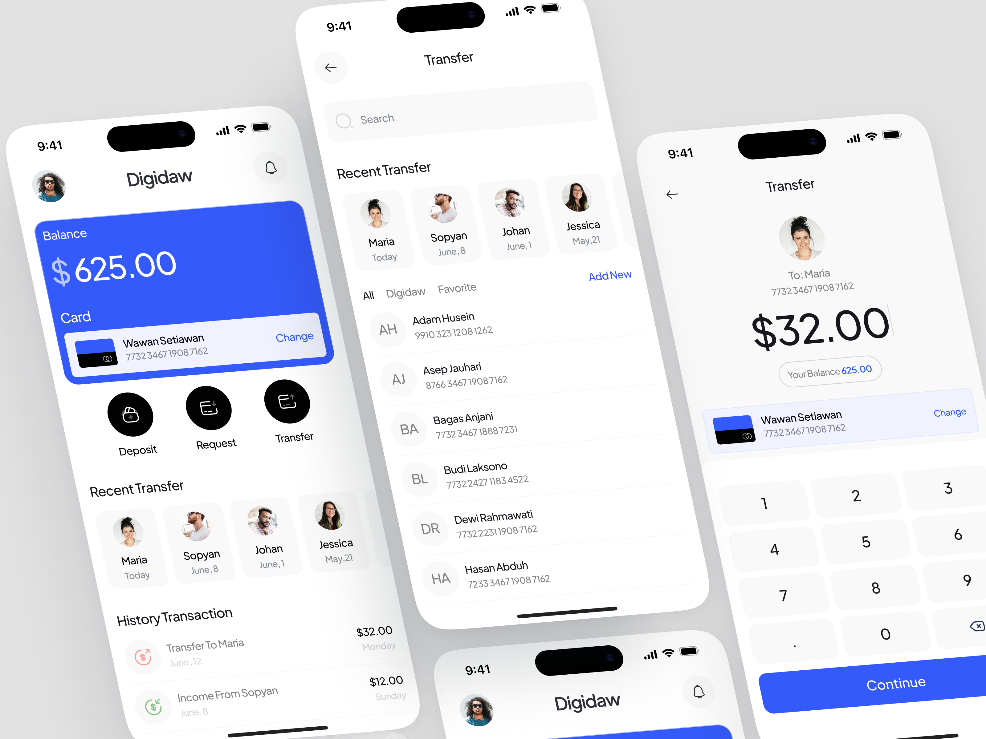 DIGIDAW - Digital Wallet (Transfer) by Haqqi Ilmiawan for Kretya Studio ...