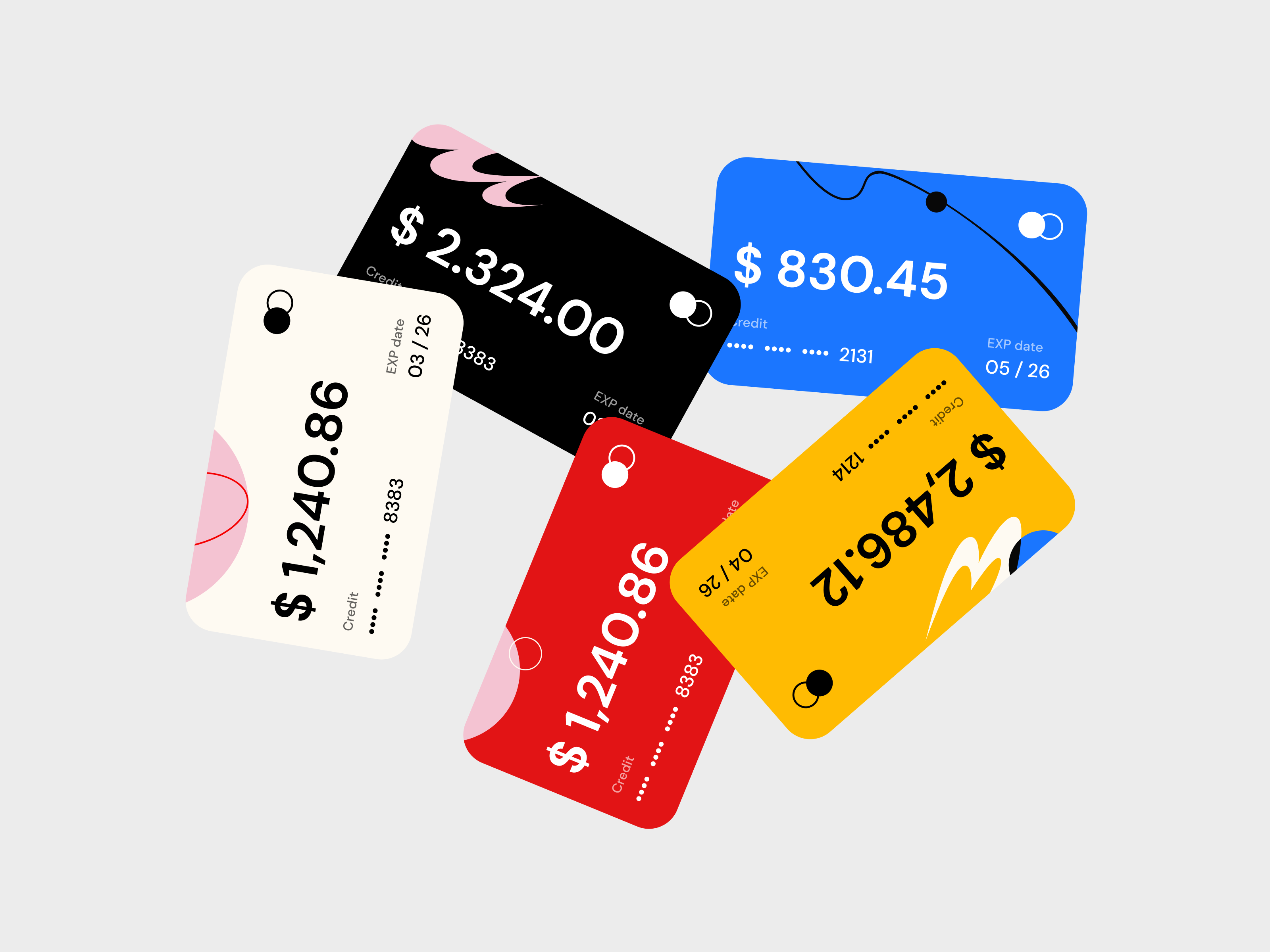 Unipay - Bank card designs for a digital payment system by Outcrowd on ...