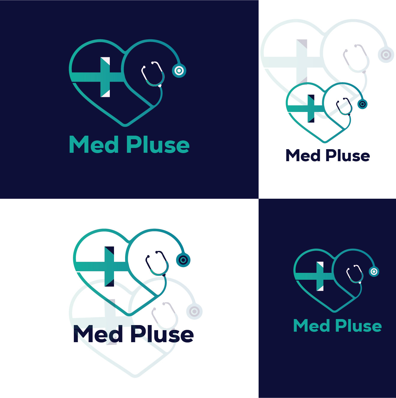 Med Pluse Logo by Nasrin Akter on Dribbble