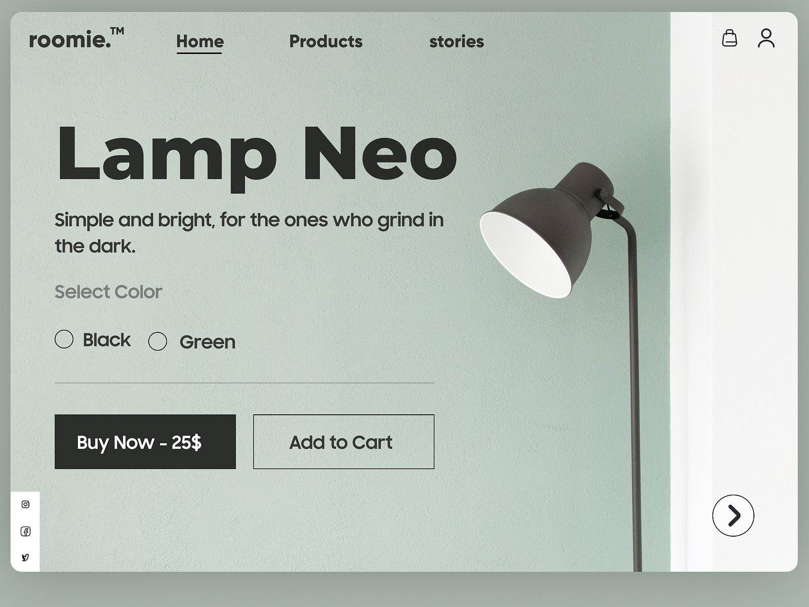 Lamp Product page design by Sarthak Agnihotri on Dribbble