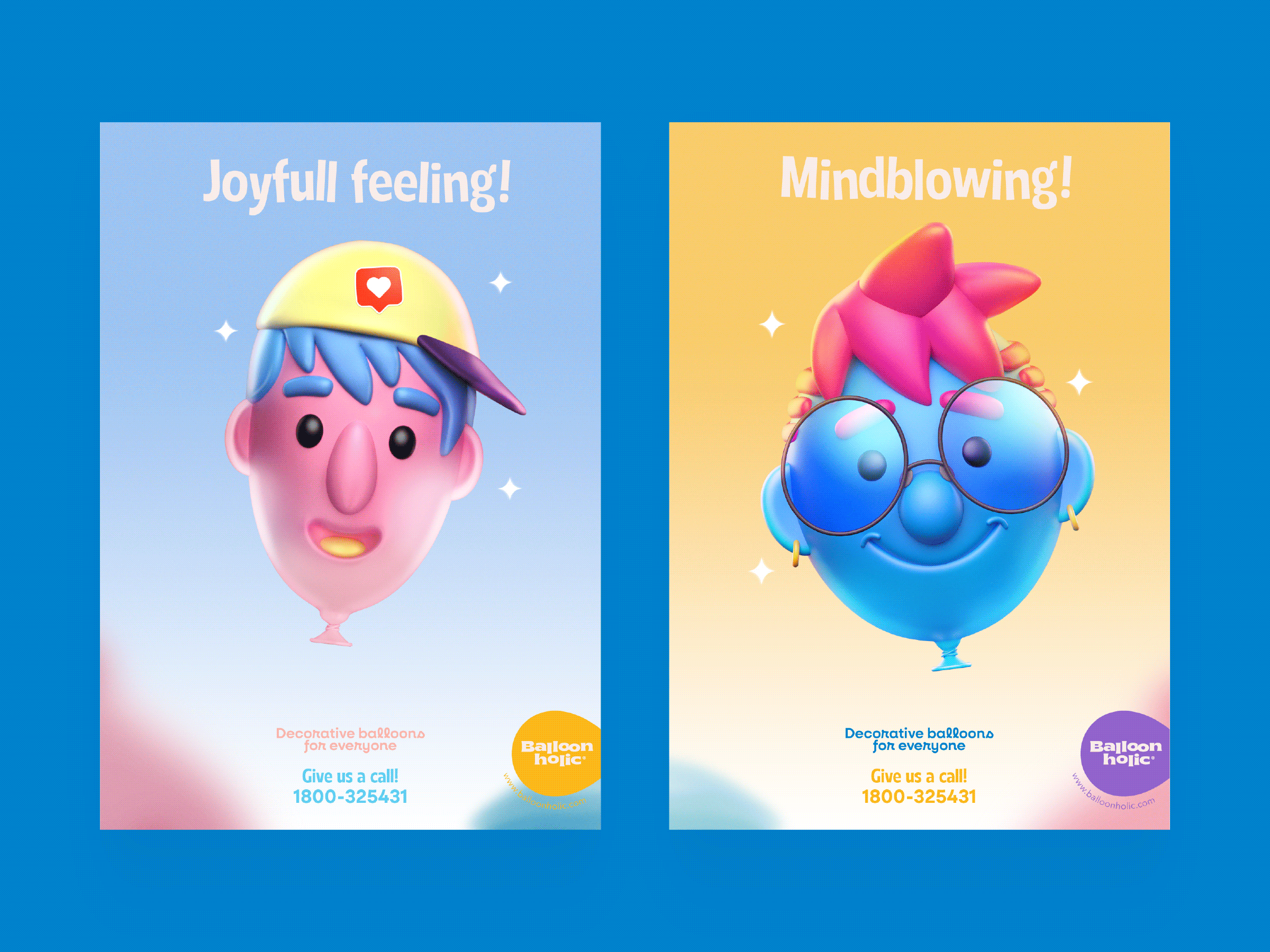 Balloonholic brand by Frank Sandrès on Dribbble