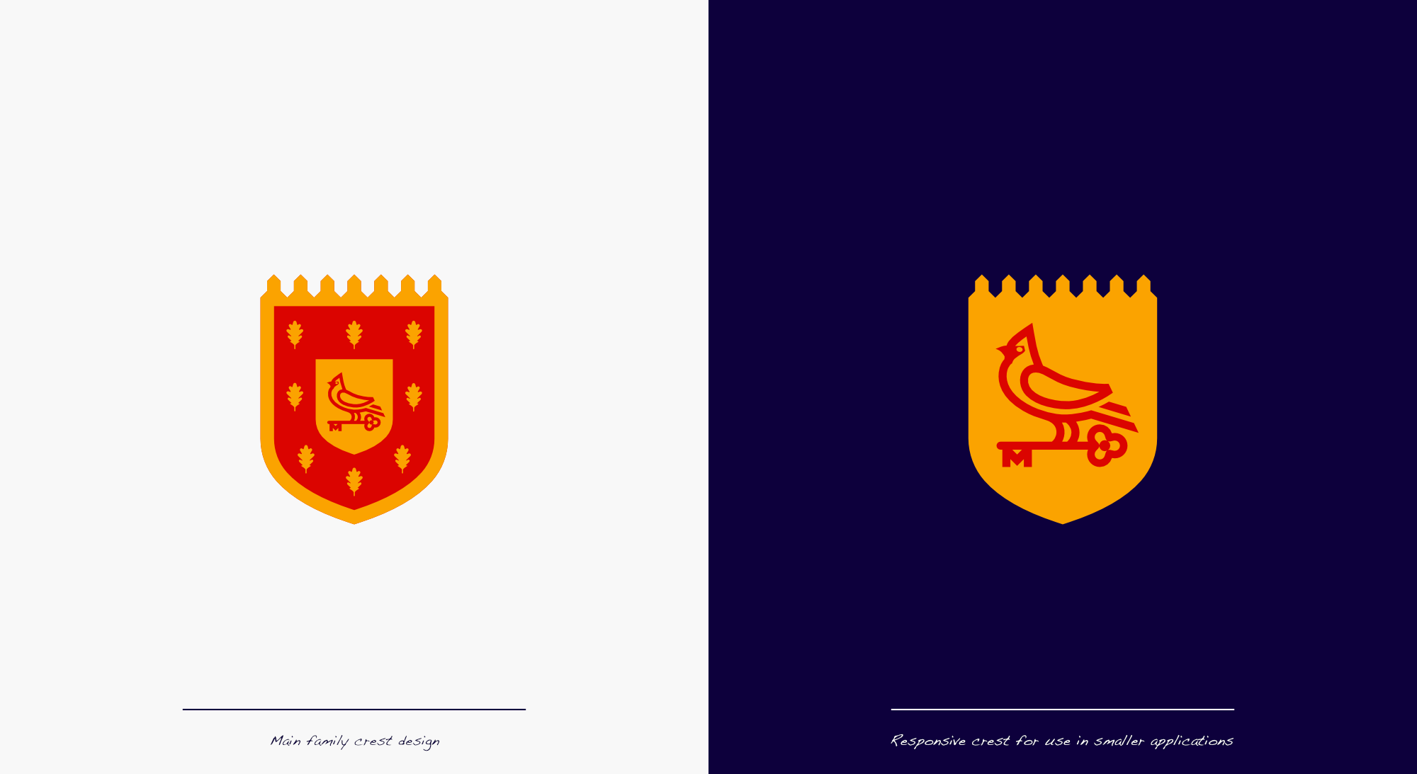 Northern Cardinal Family Crest by zeropoint7 Studio on Dribbble