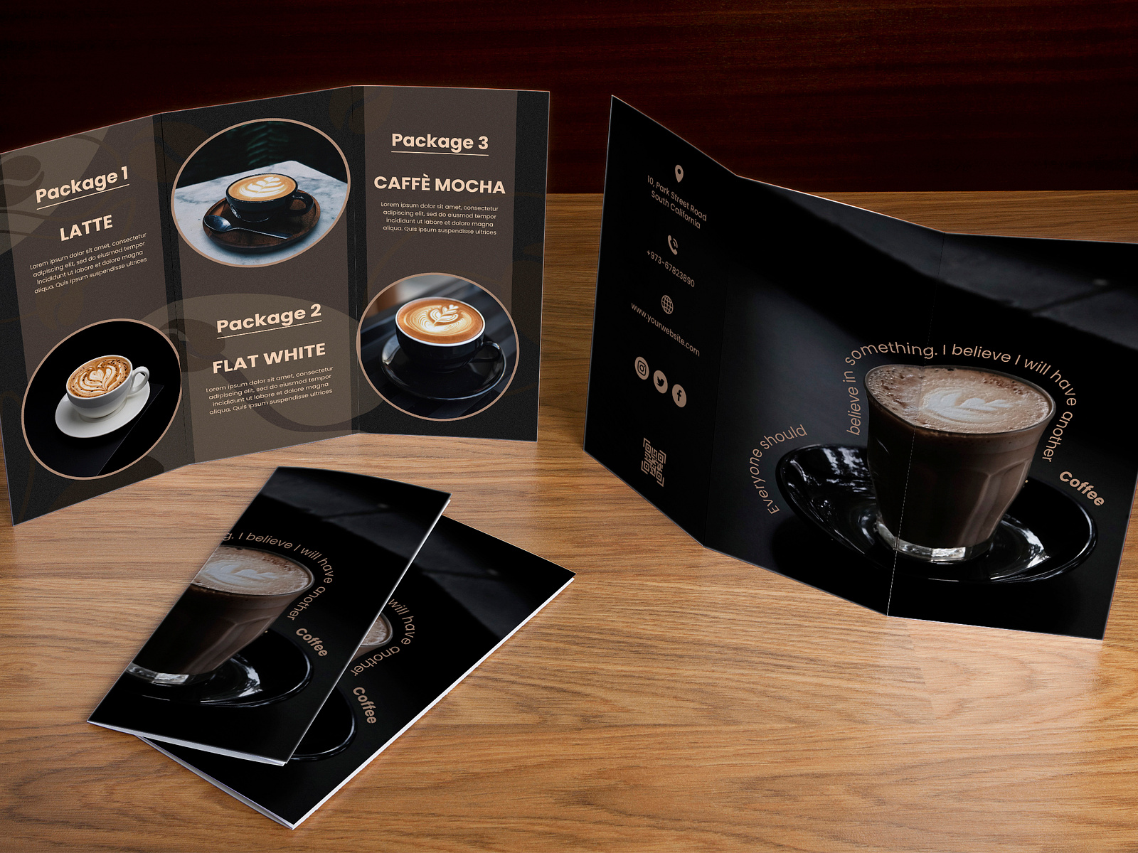 Trifold Menu Brochure Design. by Afia Tasnim on Dribbble
