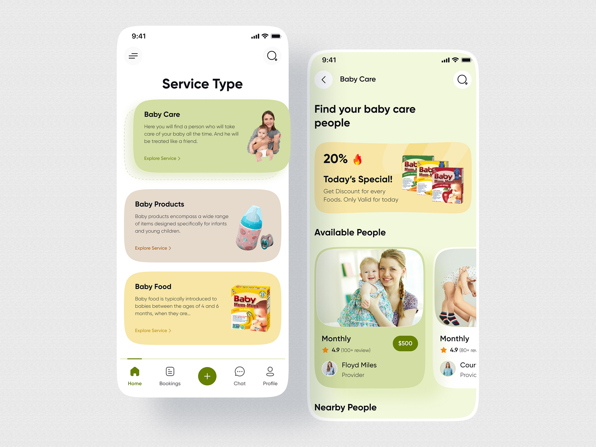 Baby Care App UI Design by Oyasim Ahmed on Dribbble