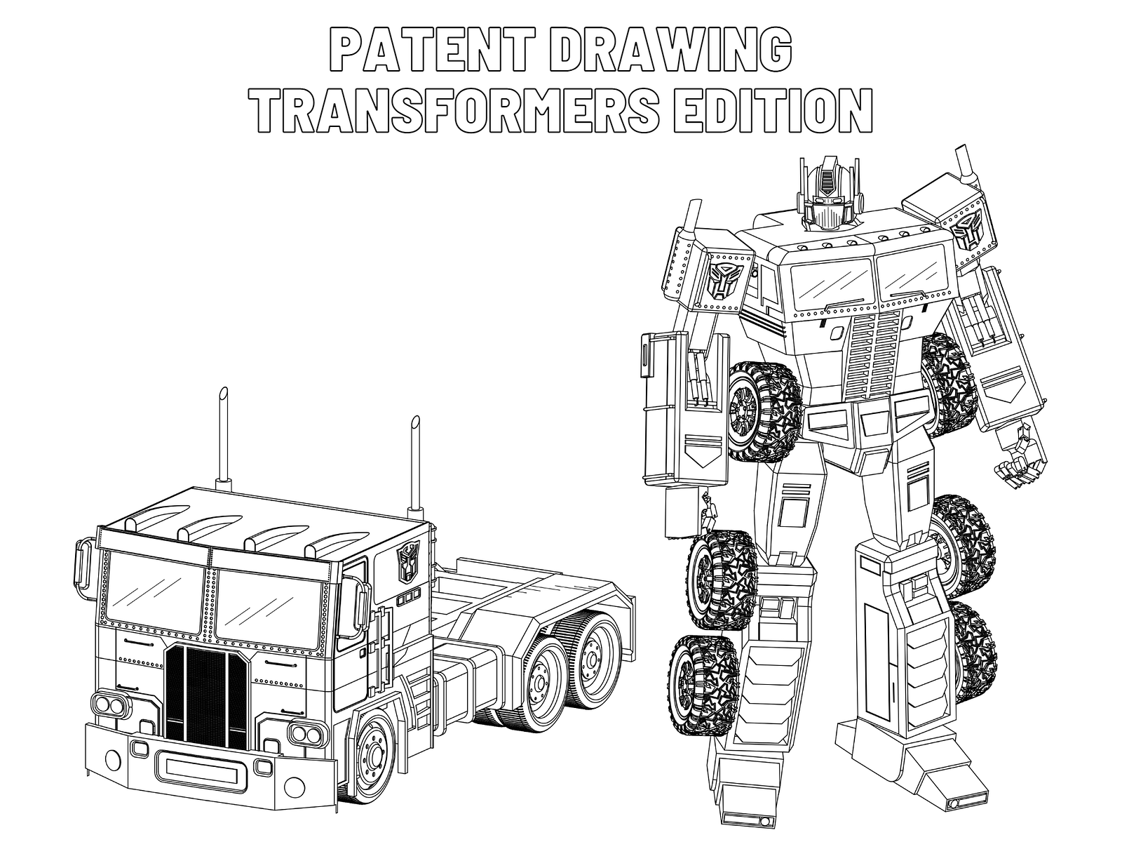 Patent Drawing - Transformers Edition by Patent Artist on Dribbble