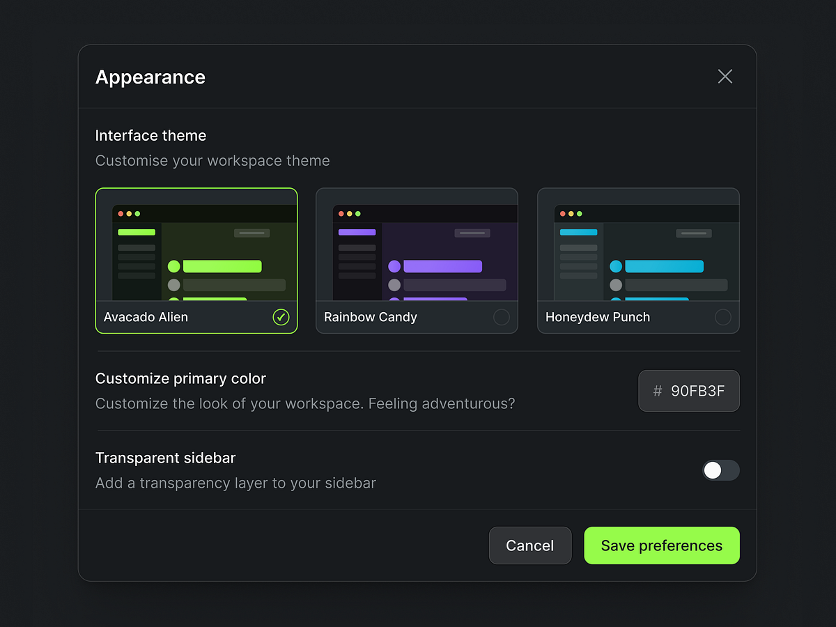 Organization switcher 🤝 @TunnelHQ by Murat Alpay on Dribbble