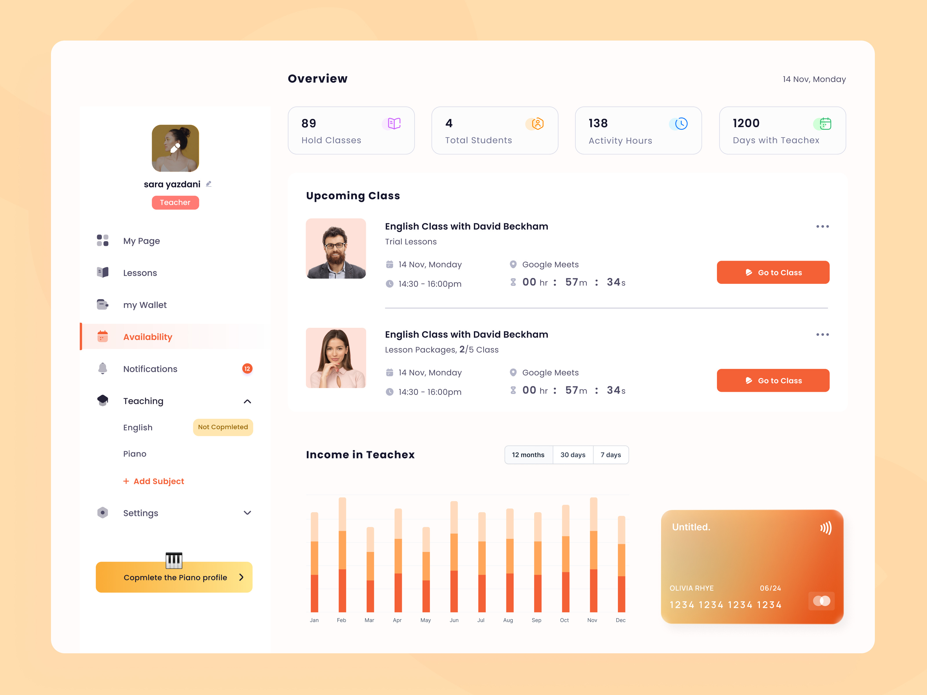 Dashboard by Sara Yazdani on Dribbble