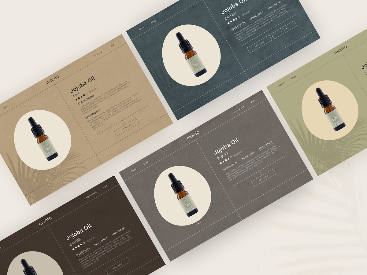 Product Card Design by Anna Taranova on Dribbble