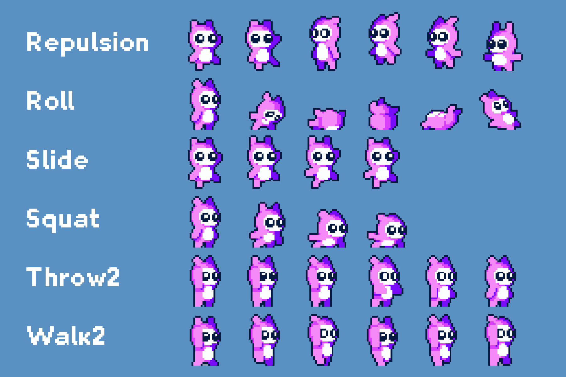 Pixel Art Tiny Hero Sprite Sheets Pack 2 by 2D Game Assets on Dribbble