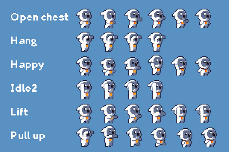 Pixel Art Tiny Hero Sprite Sheets Pack 2 by 2D Game Assets on Dribbble