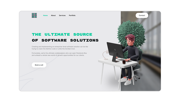 Hero section by Dmytro H on Dribbble