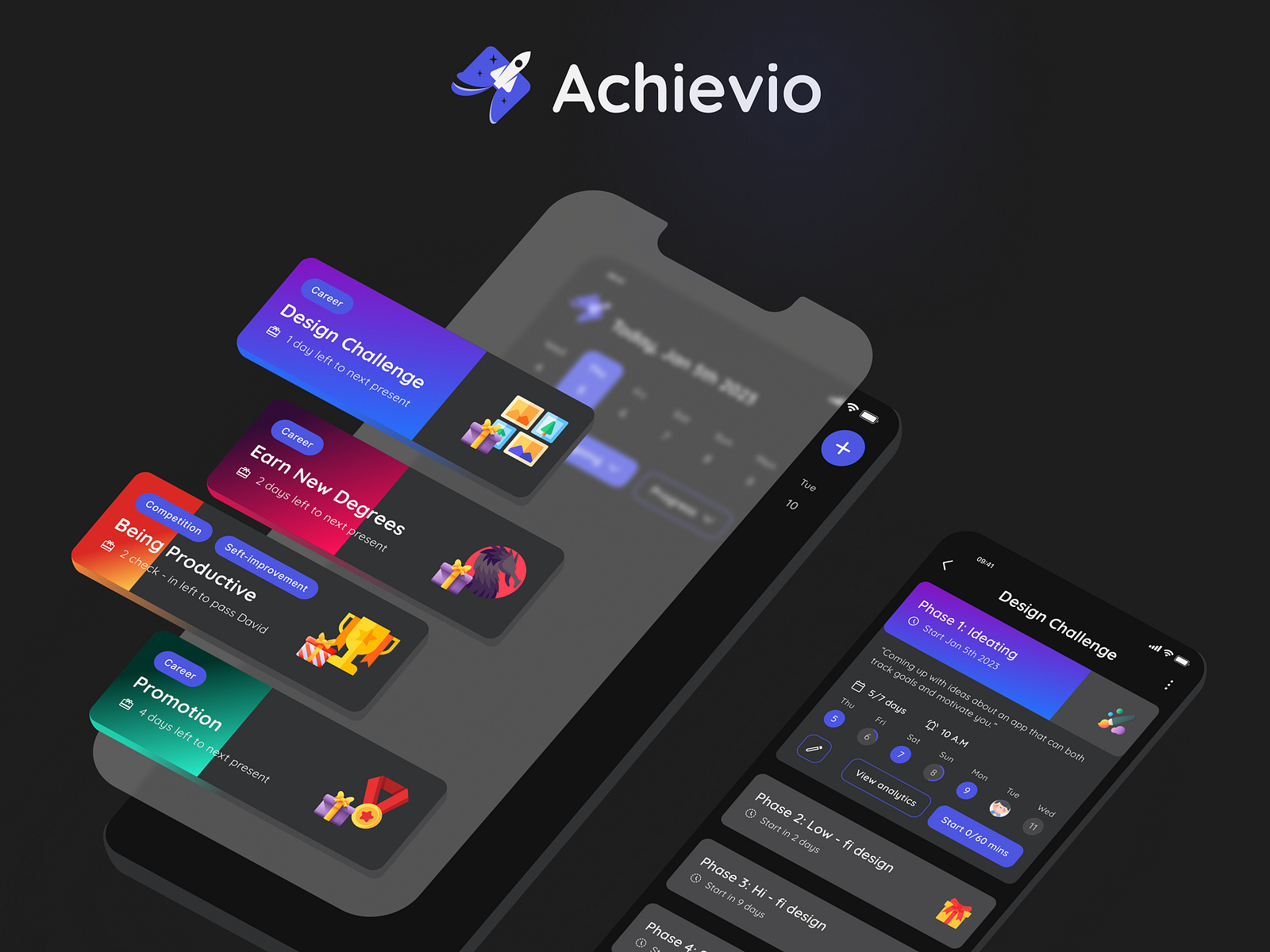 UI Design - Achievio Productivity App by Le Huy on Dribbble