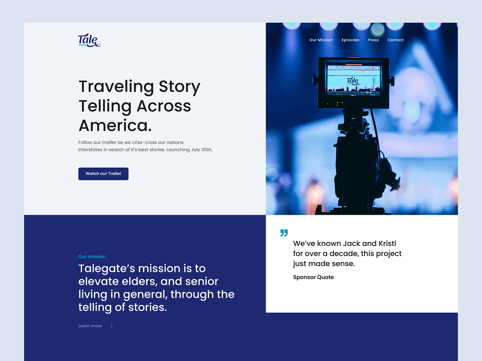 Tale Gate website by Damian Patkowski for Barnyard Creative on Dribbble
