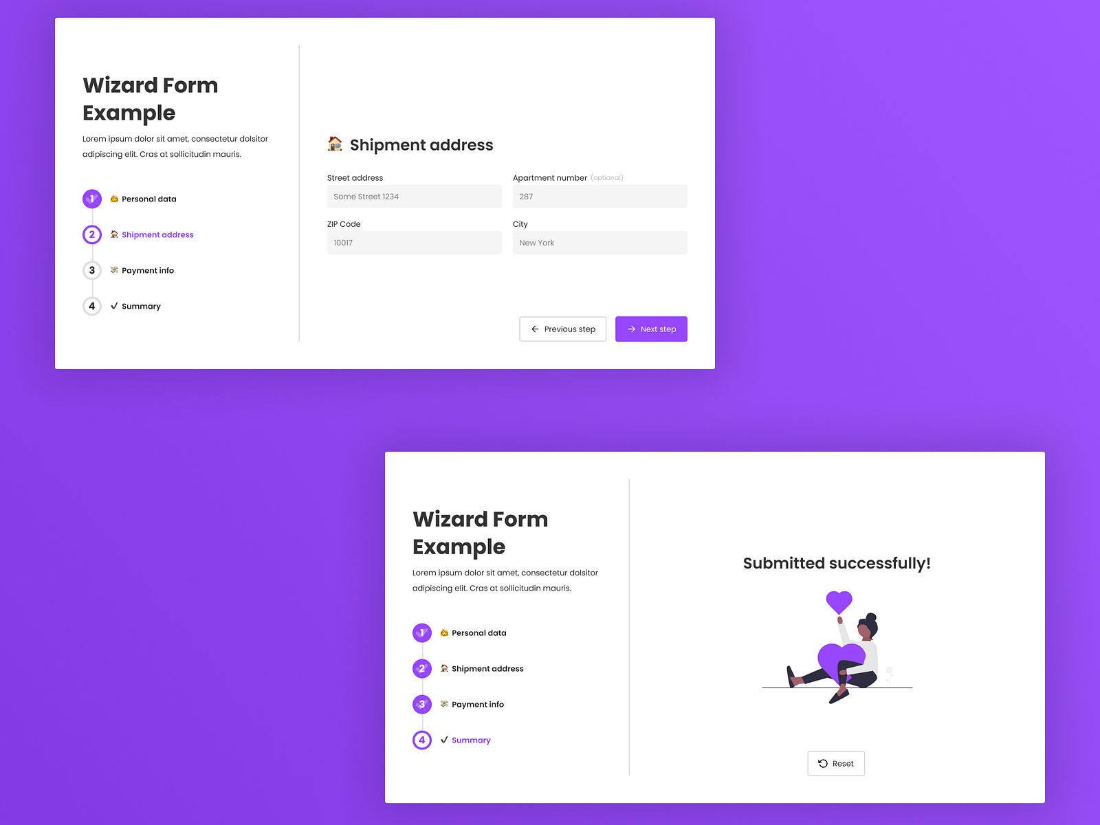 Wizard Form / Stepper Form by Joanna Wytrzęś on Dribbble