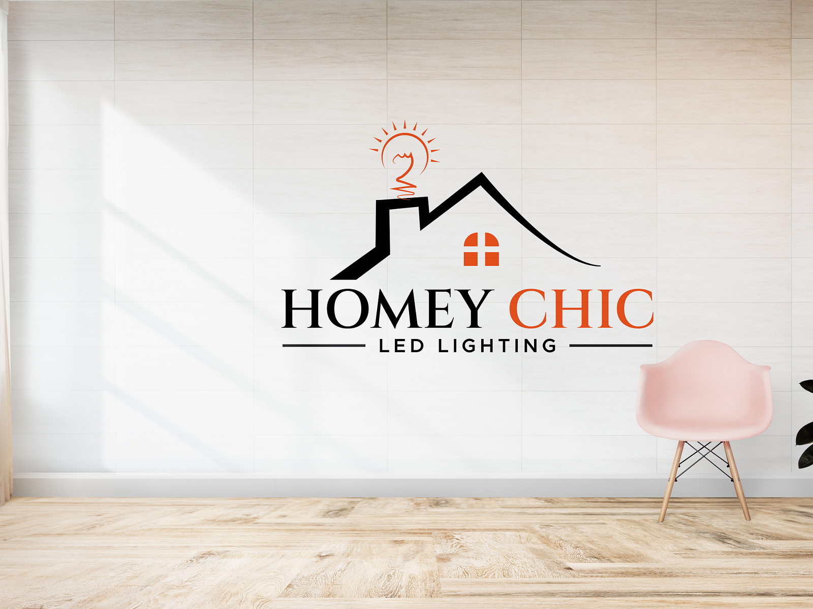 Real estate Minimalist Led light logo Template. by Sanjit Ghosh on Dribbble