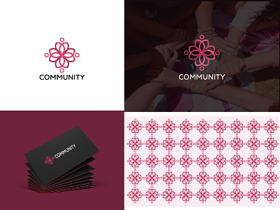 Community logo | Minimal brand identity design by Rebeka Sultana on ...