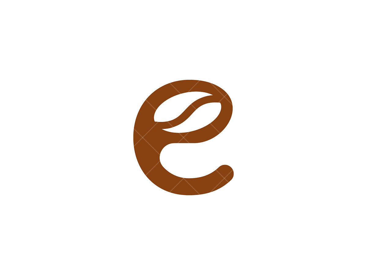 Letter E Coffee Bean Logo by Sabuj Ali on Dribbble