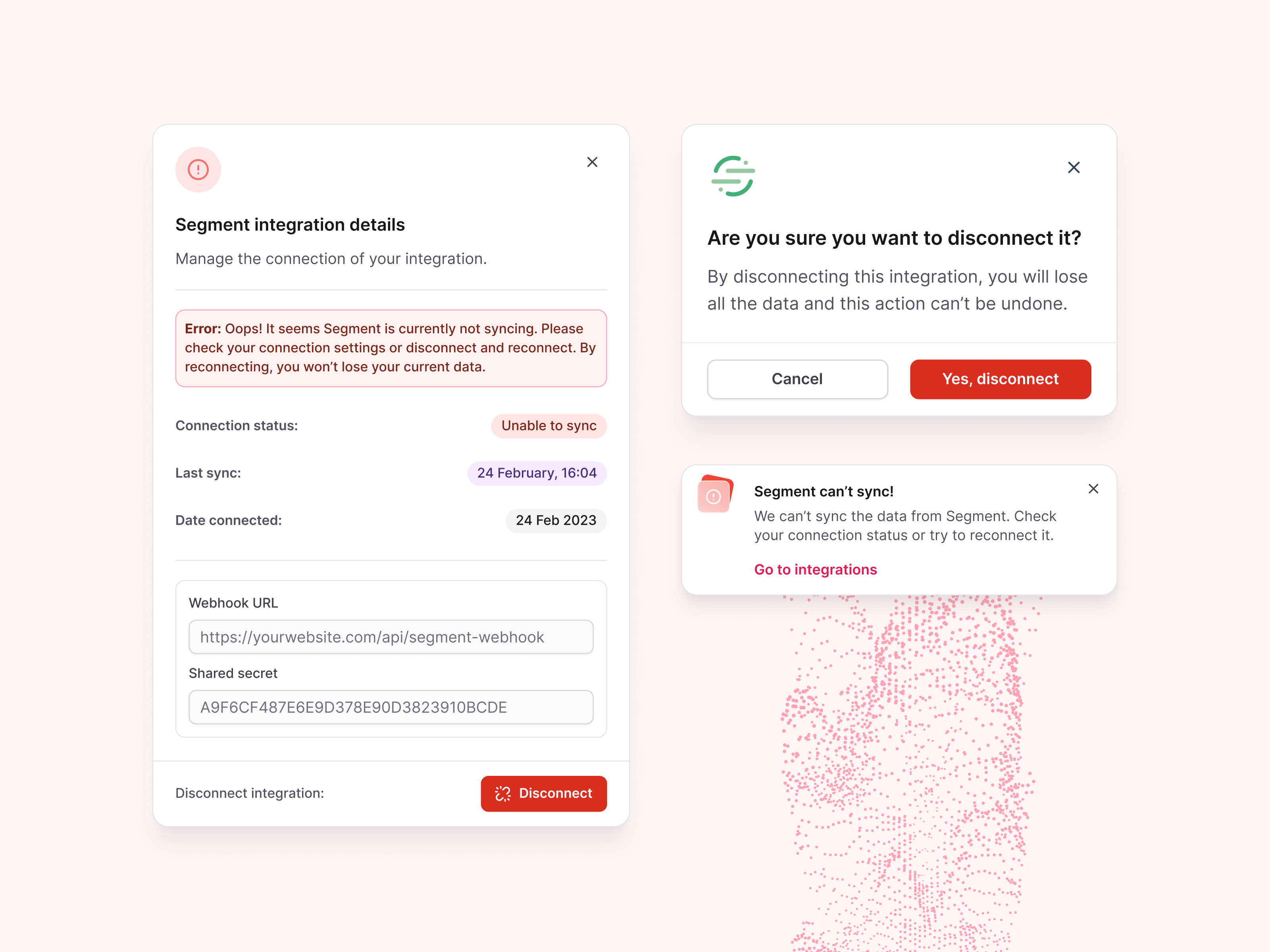 Integration status by Eugen Eşanu on Dribbble
