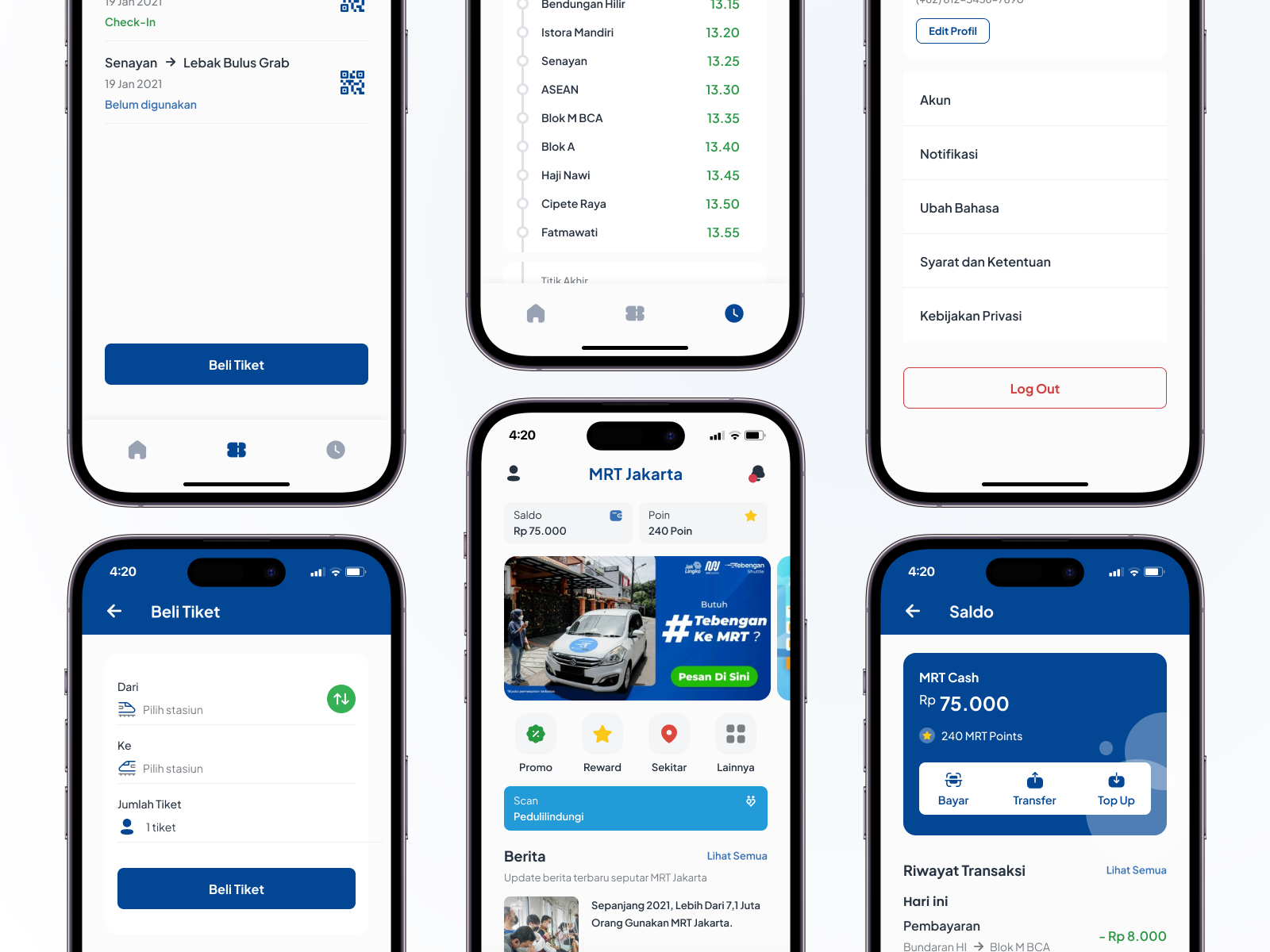 MRT Jakarta Landing Page & Mobile Design by Daffa Pratama on Dribbble