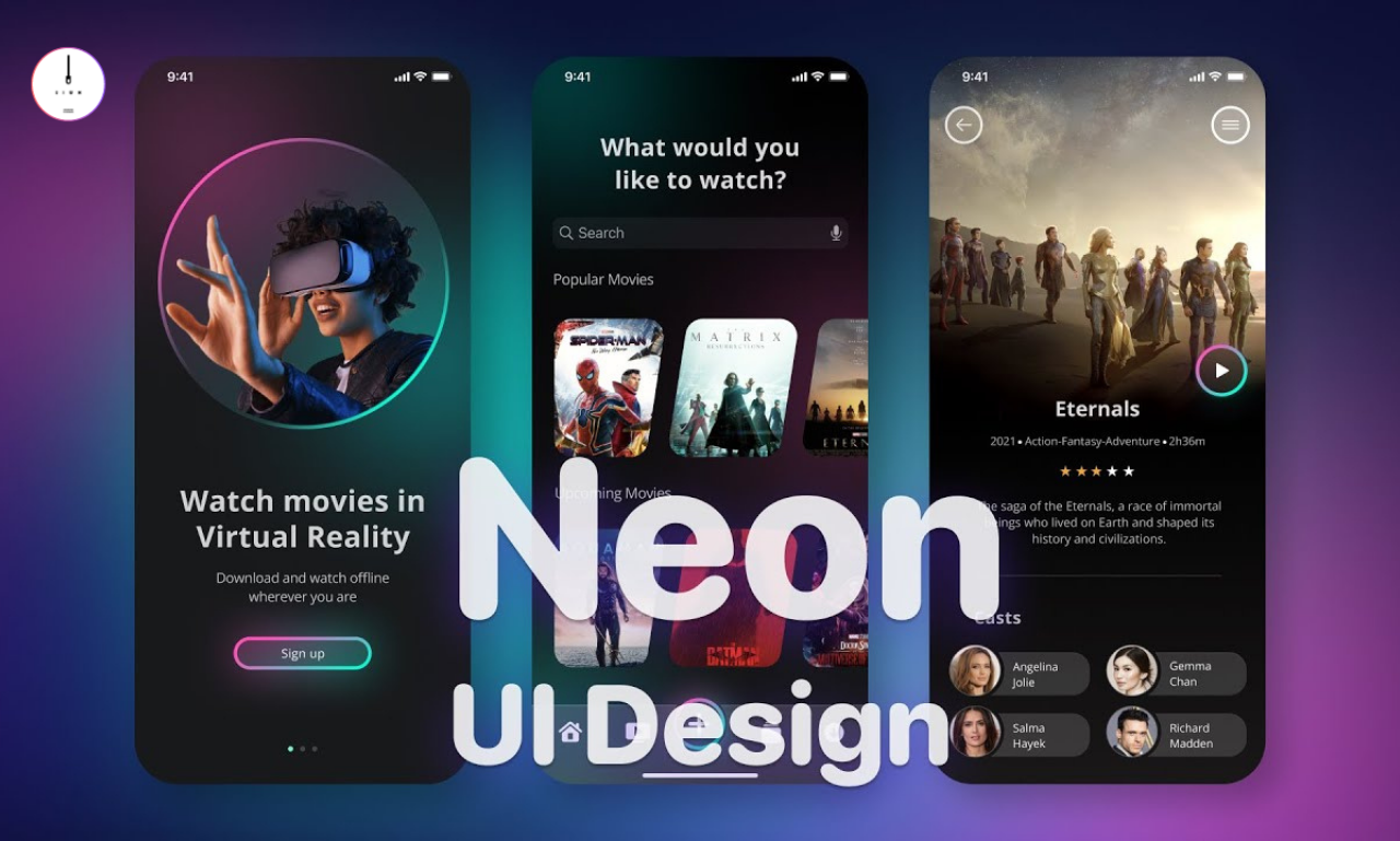 Neon App UI Design by Designer Digger on Dribbble