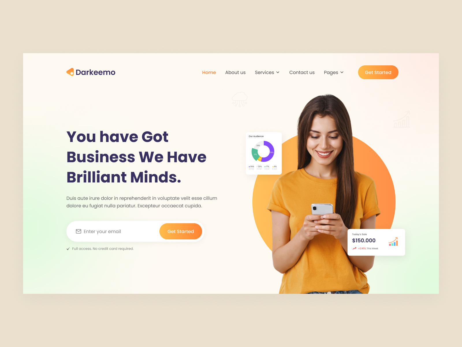 Saas Website Hero Banner Design by Md Abu Umayer Sarker on Dribbble