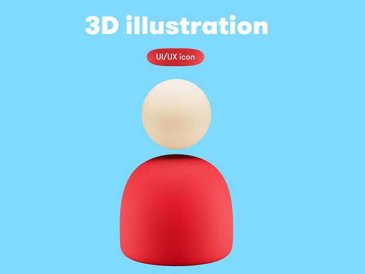 UI/UX 3D icon - user by EugeneT on Dribbble