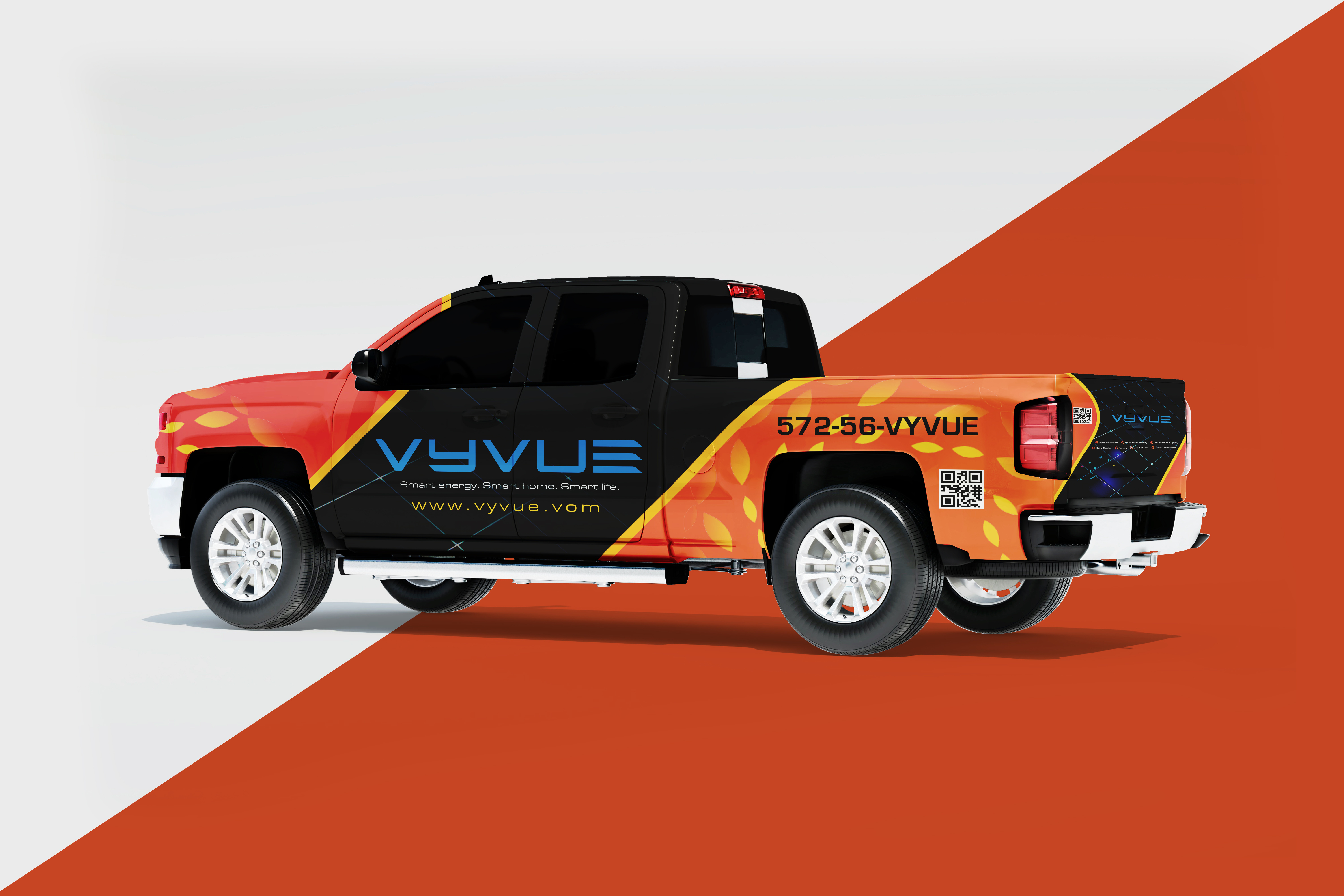 Vyvue Truck Wrap Design | Pickup Full Wrap Design by Masud Parvej on Dribbble