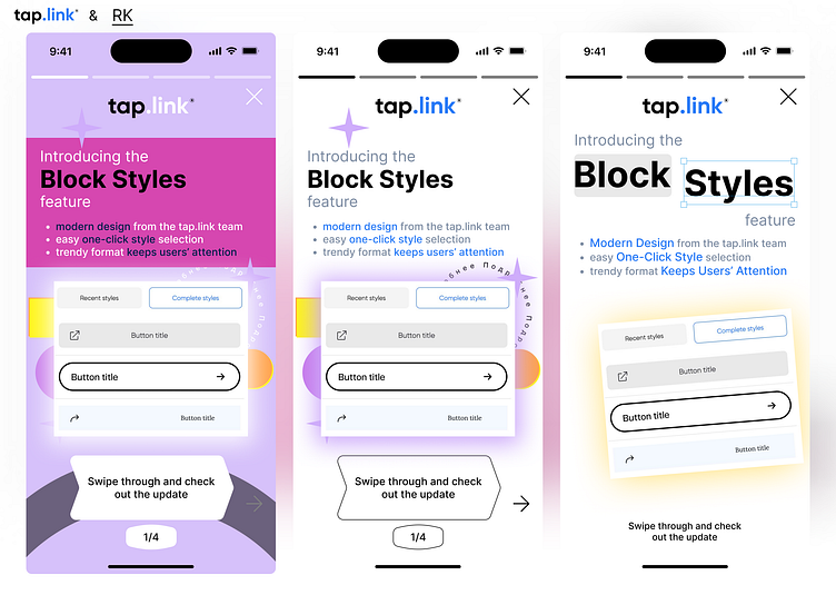 Onelink, Tap.link by Roman (Vicktorovich) Korneev on Dribbble