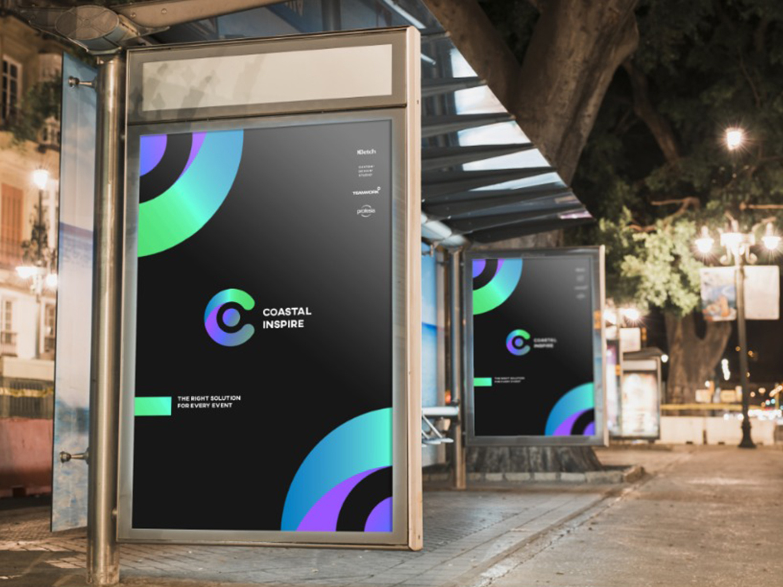 Coastal Inspire branding & banner design by Davor Kolarski on Dribbble