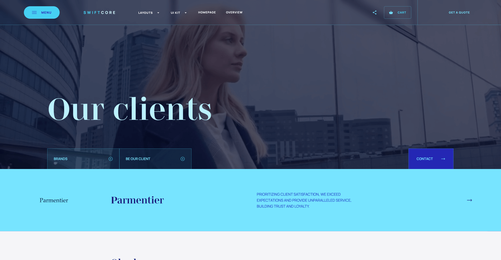 Agency & portfolio hero website designs: Webflow template by Juraj ...