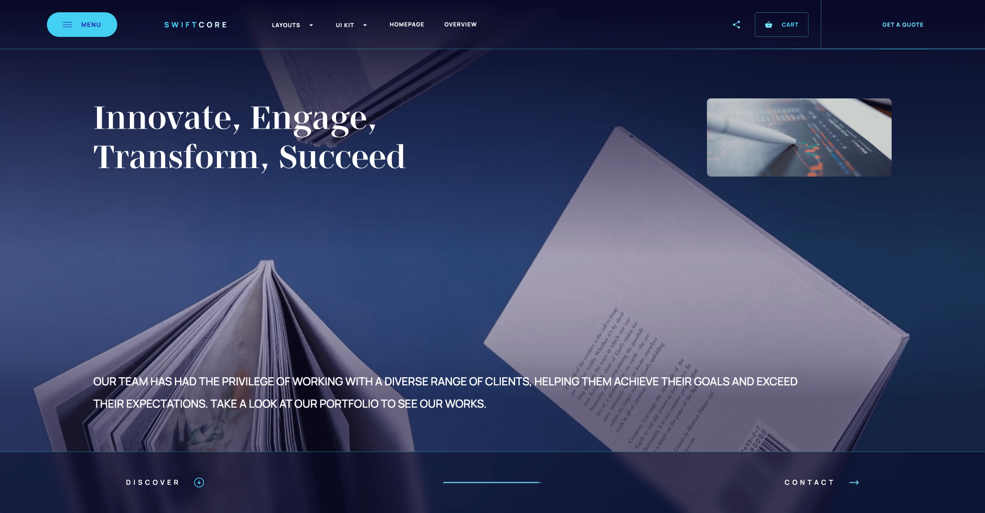 Agency & portfolio hero website designs: Webflow template by Juraj ...