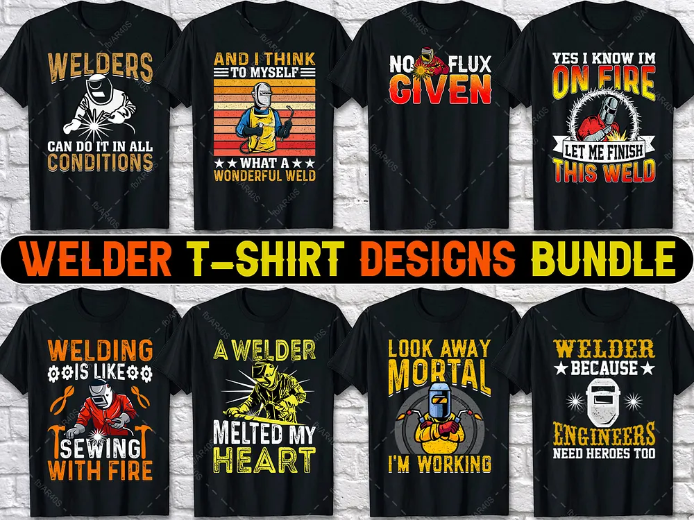Welder Shirt Bundle Design designs, themes, templates and downloadable ...