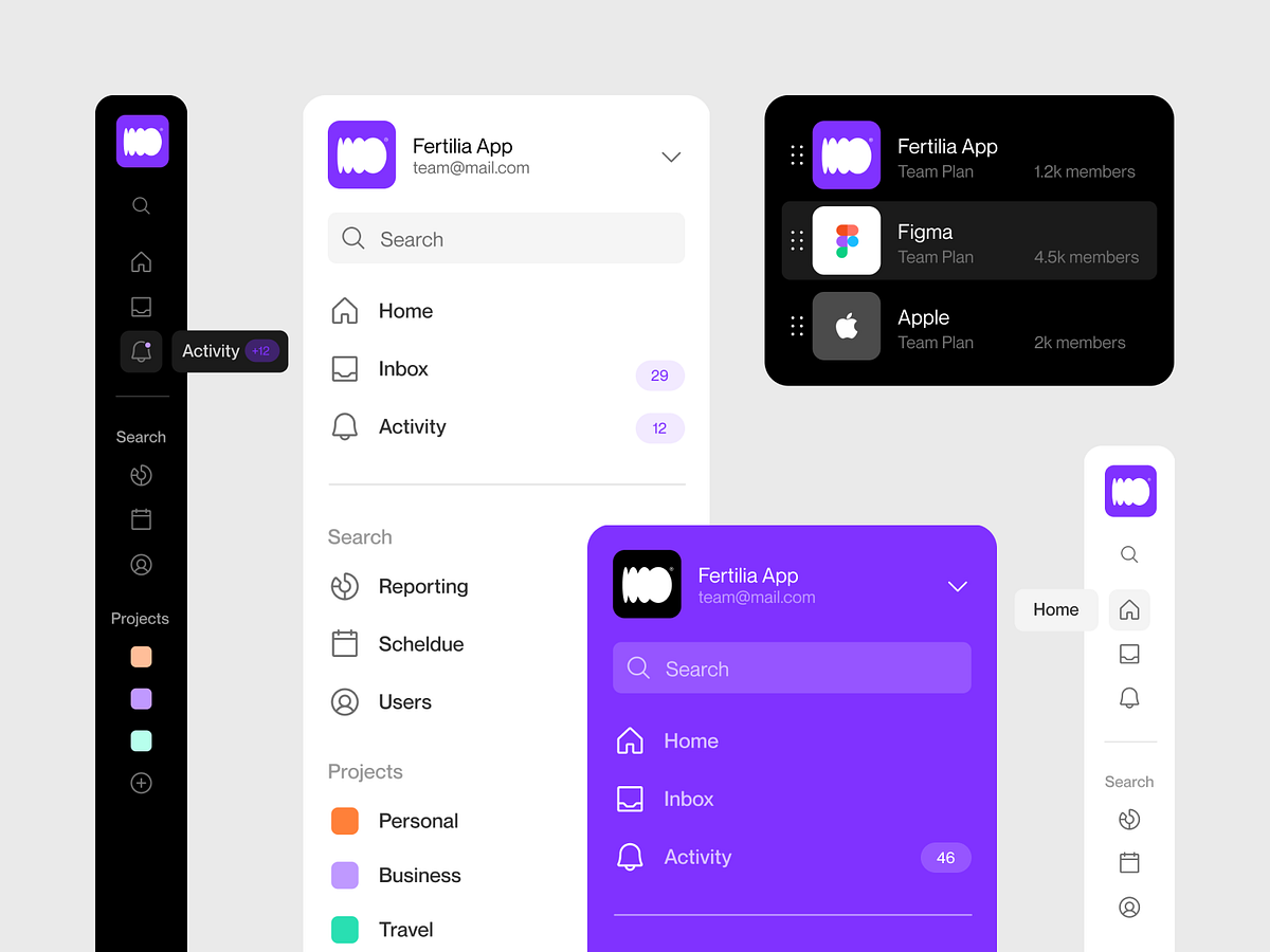 Side Menu designs, themes, templates and downloadable graphic elements ...