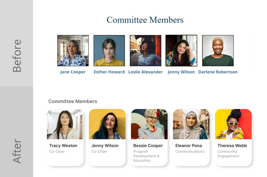 Cards: Committee Members by James Feeman on Dribbble