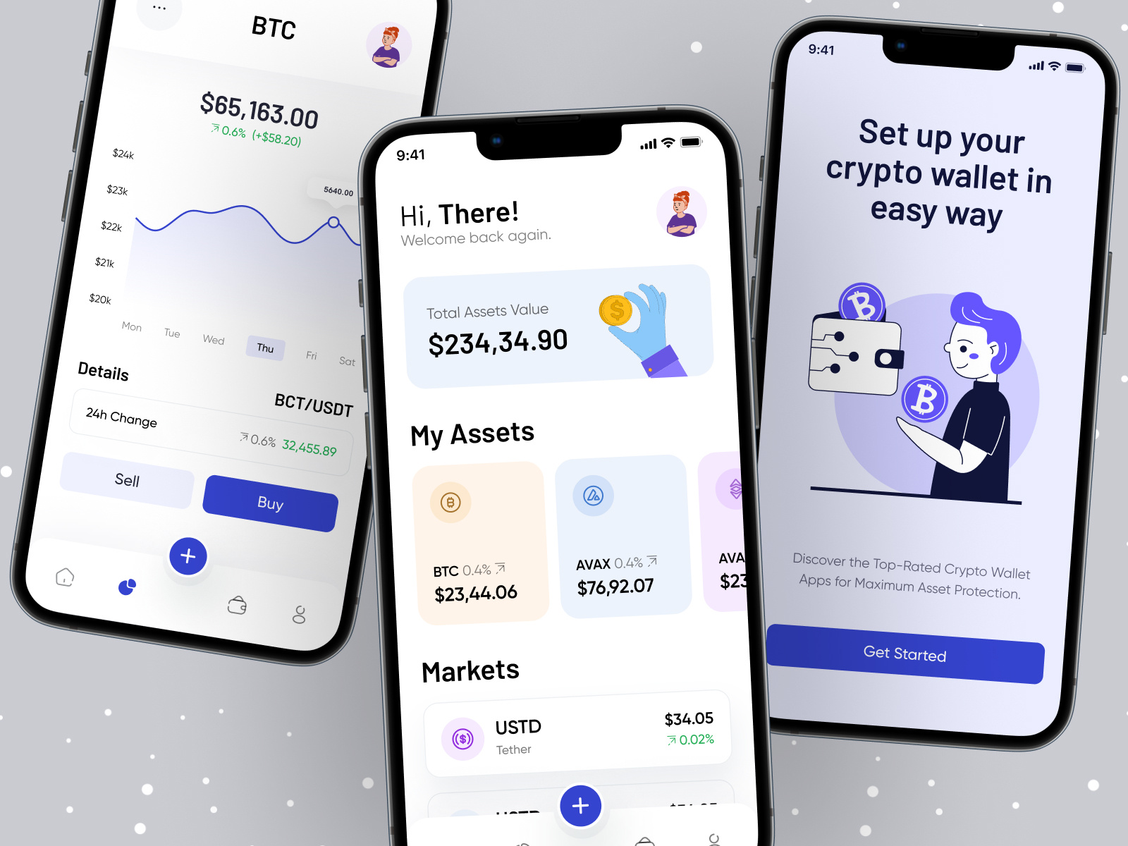 Crypto Wallet App UI by Ofspace UX/UI on Dribbble