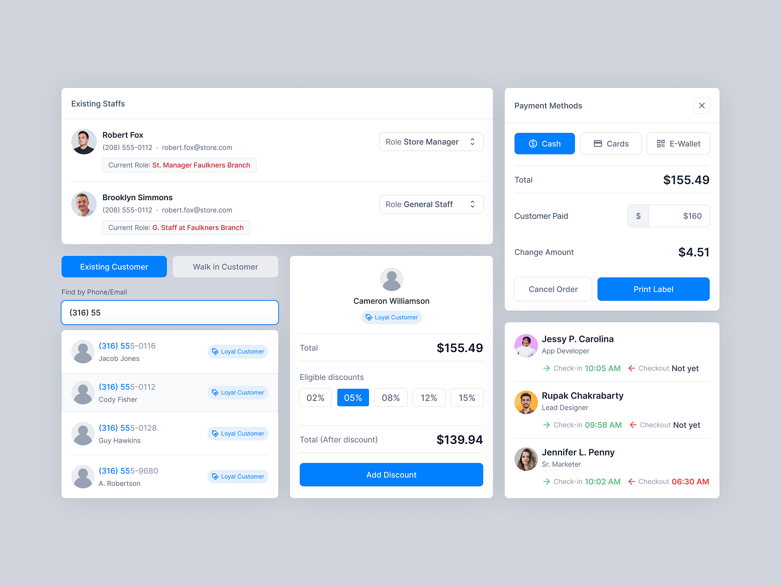 SaaS Dashboard Cards by Muhammad Shahin for xgenious on Dribbble