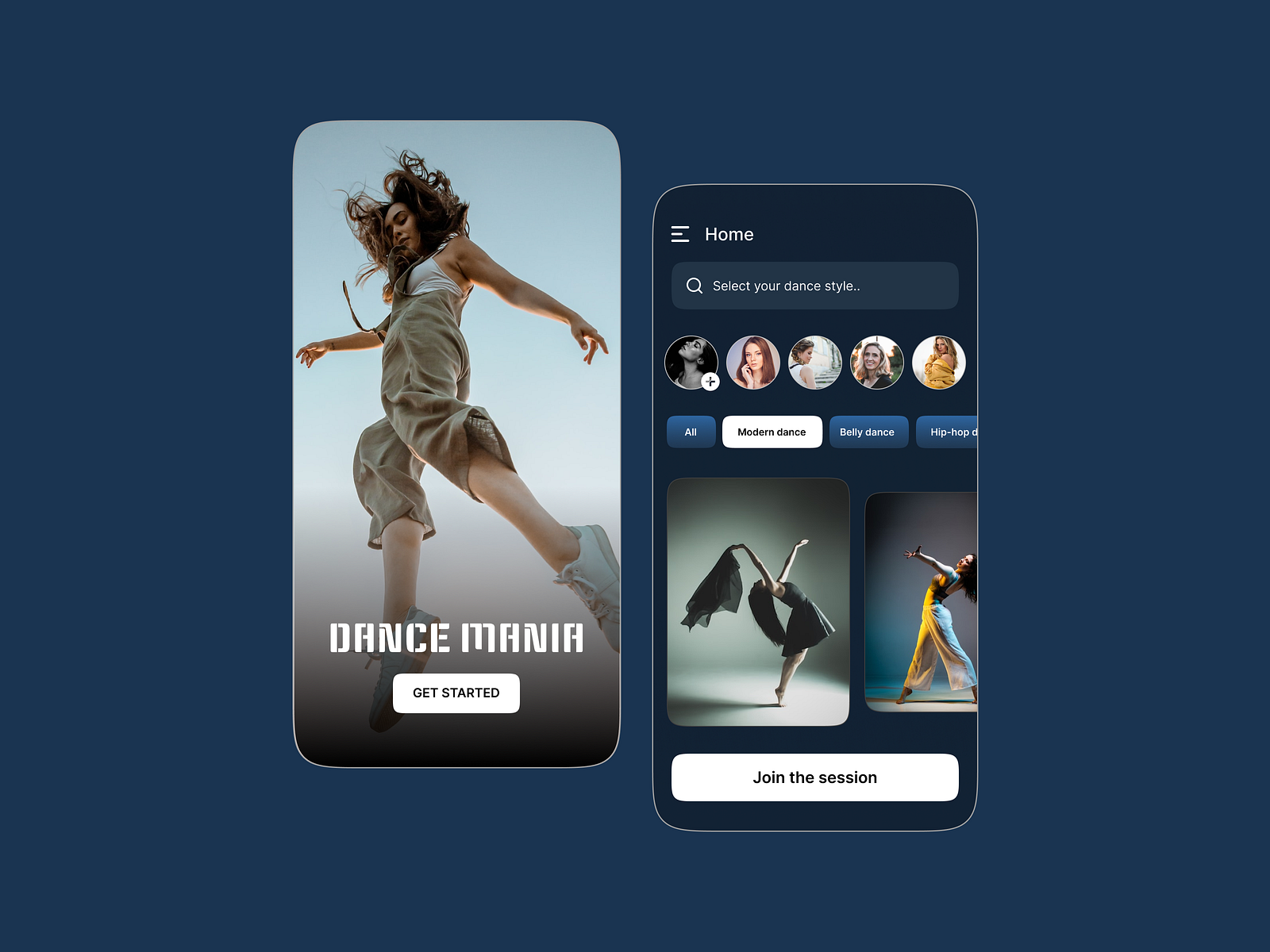 Dance App by Novus Logics on Dribbble