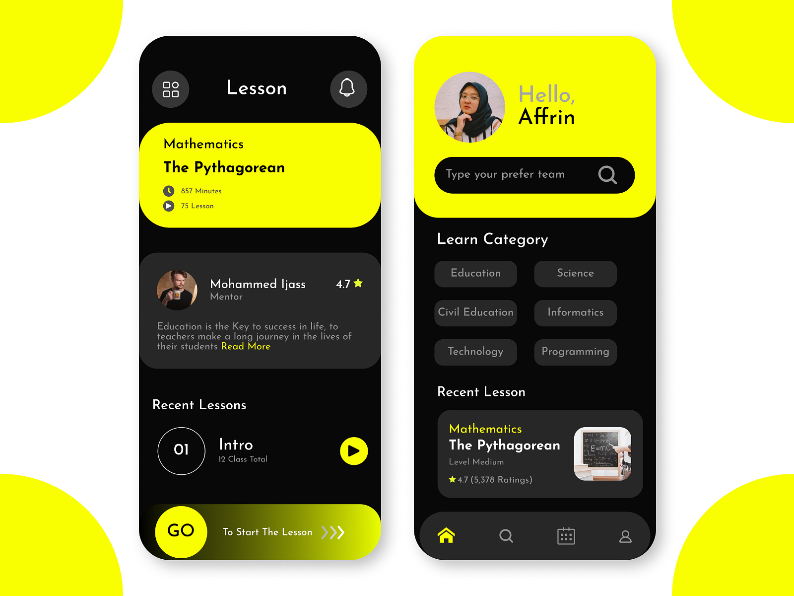 Online Class Mobile UI Design by Imran on Dribbble