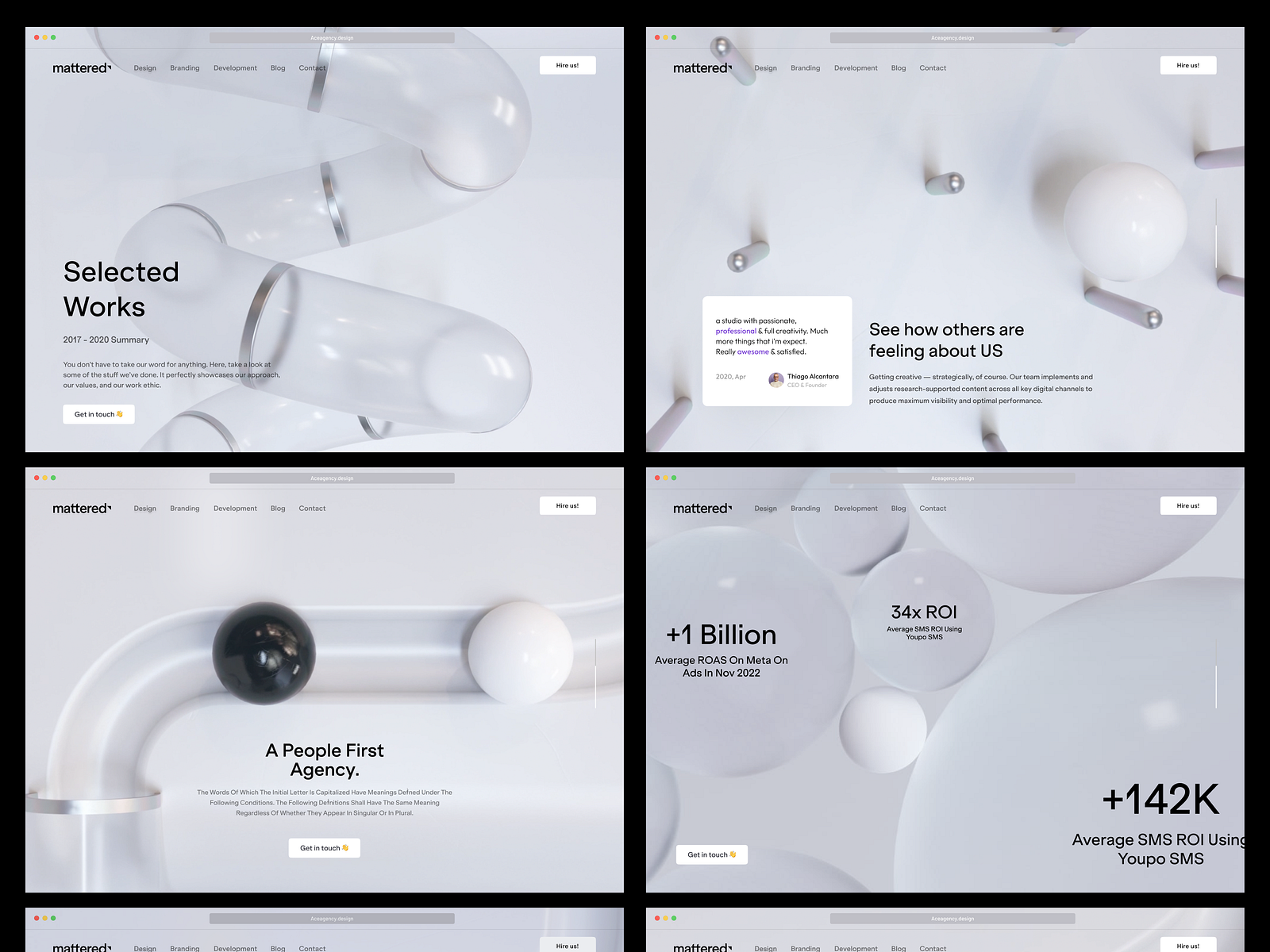 Mattered - Landing Page design by Amir Baqian for Ace Design on Dribbble