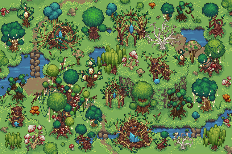 Free Forest Objects Top Down Pixel Art by 2D Game Assets on Dribbble Free Forest Objects Top Down Pixel Art by 2D Game Assets on Dribbble