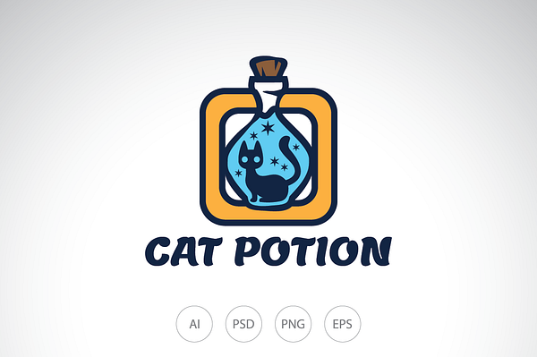 Cat Potion Logo by Heavtryq on Dribbble